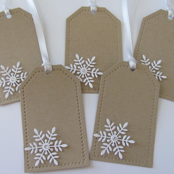 Snowflake Gift Tags - Etsy