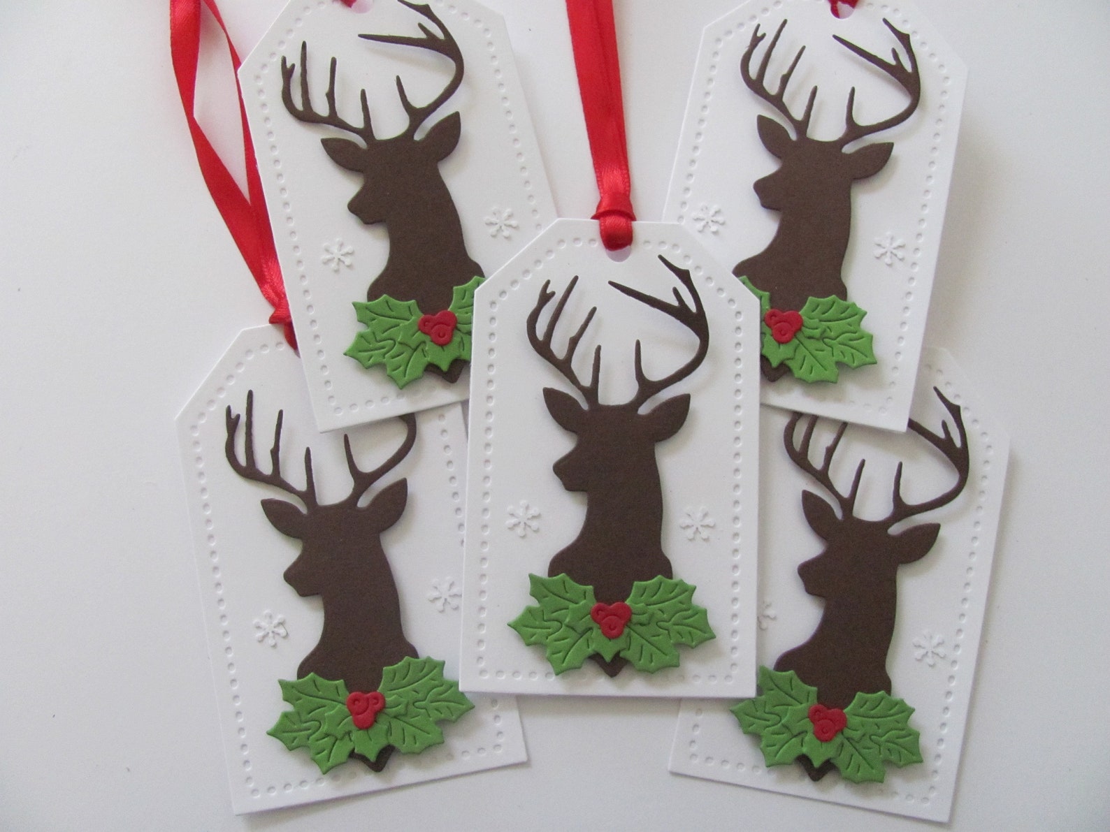 Christmas Deer Tags, Christmas Tags, Deer Gift Tags, Christmas, Holiday ...