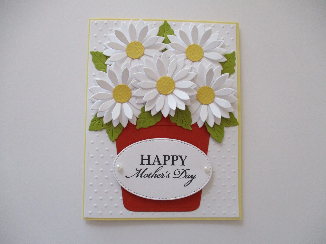 Mother's Day Cards, Mother Day Flower Pot Card, Mother's Day Card ...