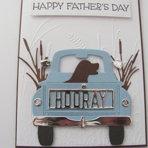 Fathers Day Truck Card, Handmade Father's Day Card, Truck Card, Happy ...