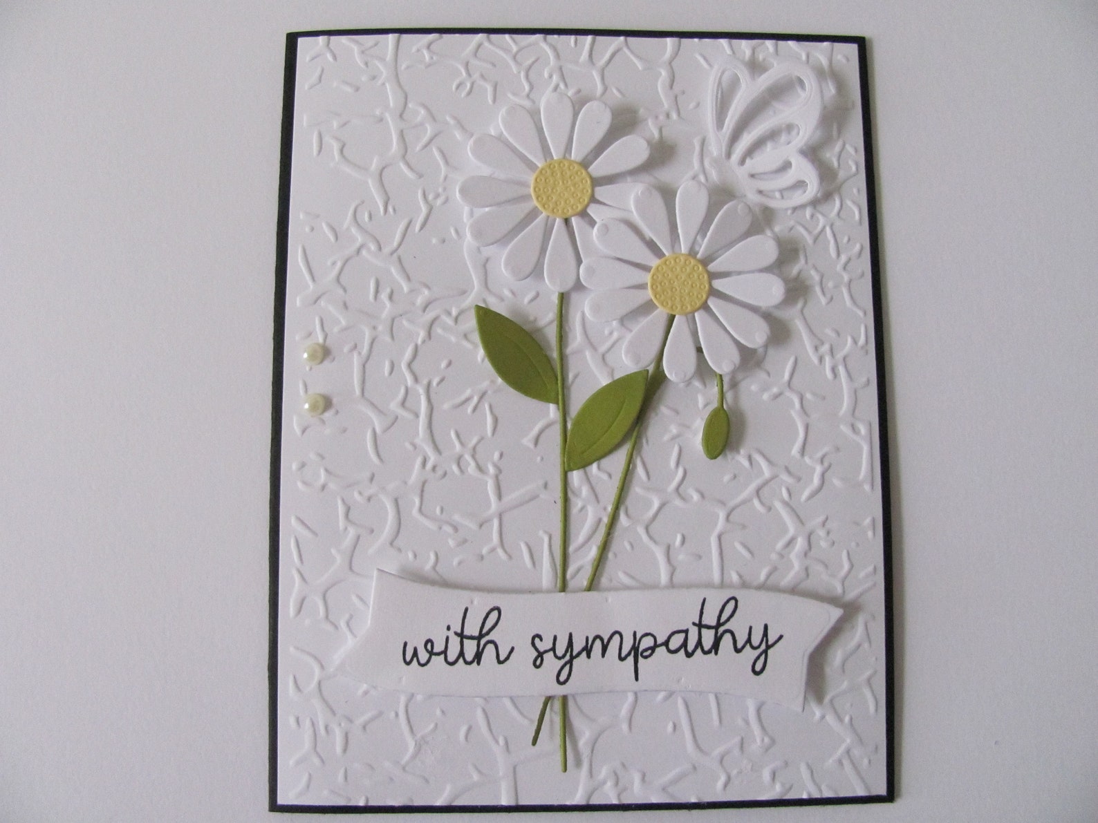 Sympathy Card Greeting Cards Handmade Condolence Card | Etsy