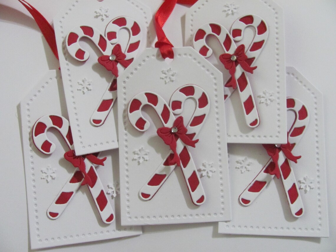 Candy Cane Christmas Tags, Christmas Tags, Candy Cane Gift Tags ...