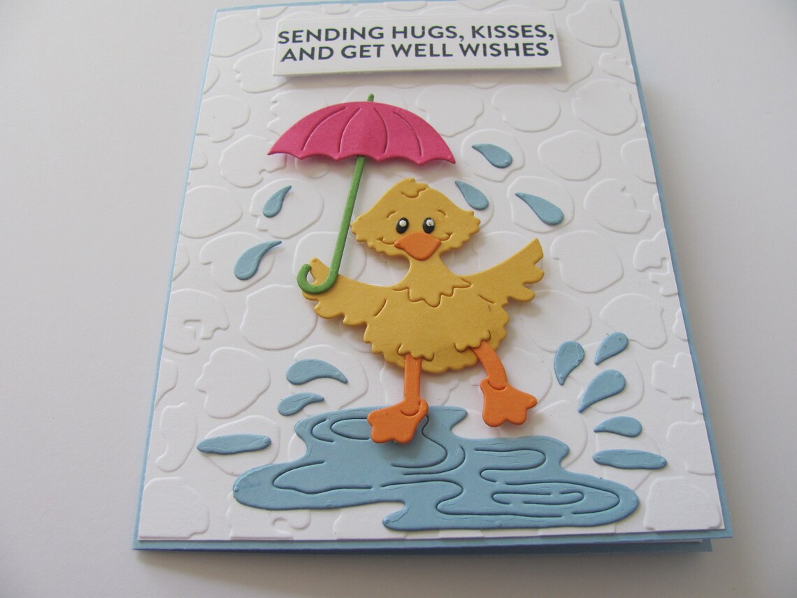 Get Well Duck Card Get Well Soon Card Duck Card Sending - Etsy