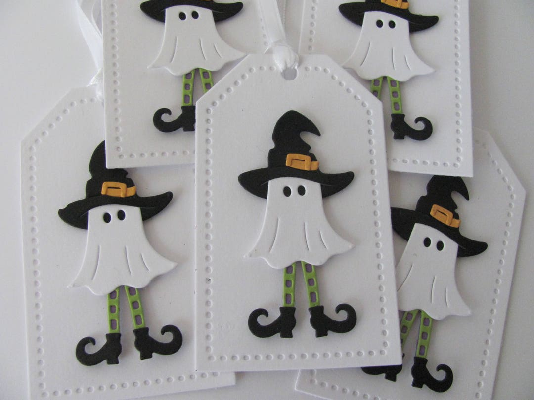 Halloween Ghost Tags, Halloween Favor Tags, Halloween Tags, Ghost Gift ...