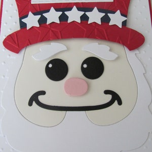 4th of July Card: Uncle Sam Cards, Happy 4th of July Card, Embossed ...