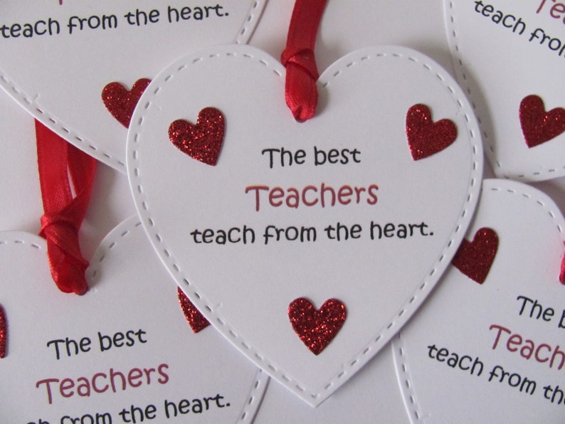 Teacher Valentines Day Tags, Valentines Day Gift for Teacher ...