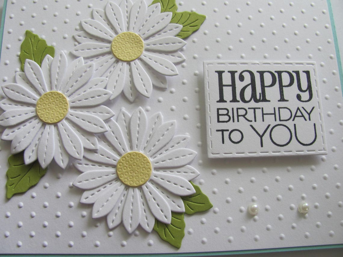 Happy Birthday Daisy Card, Happy Birthday Card, Gifts for Her, Birthday ...