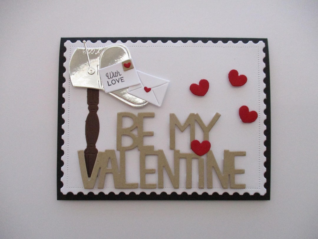 Valentine's Day Love Letter Card, Be My Valentine Card, Valentine's Day ...