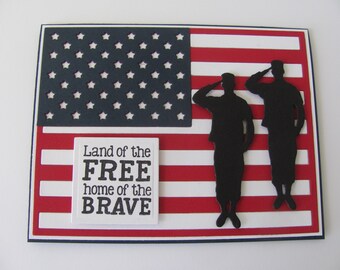 Patriotic Greeting Card: Veterans Day Card, Memorial Day Card, 4th of ...