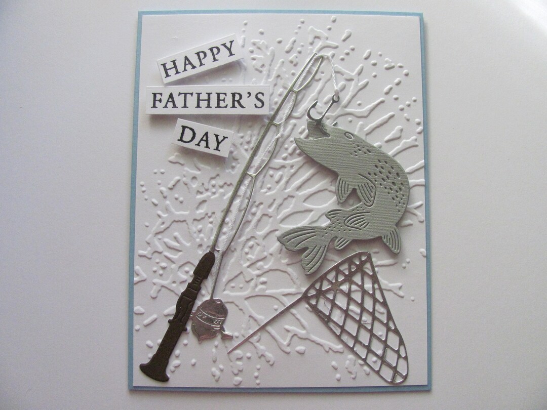 Father's Day Card, Father's Day Fishing Card, Father's Day Card, Fish ...