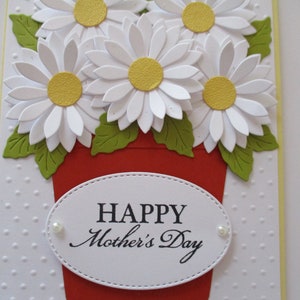 Mother's Day Cards, Mother Day Flower Pot Card, Mother's Day Card ...