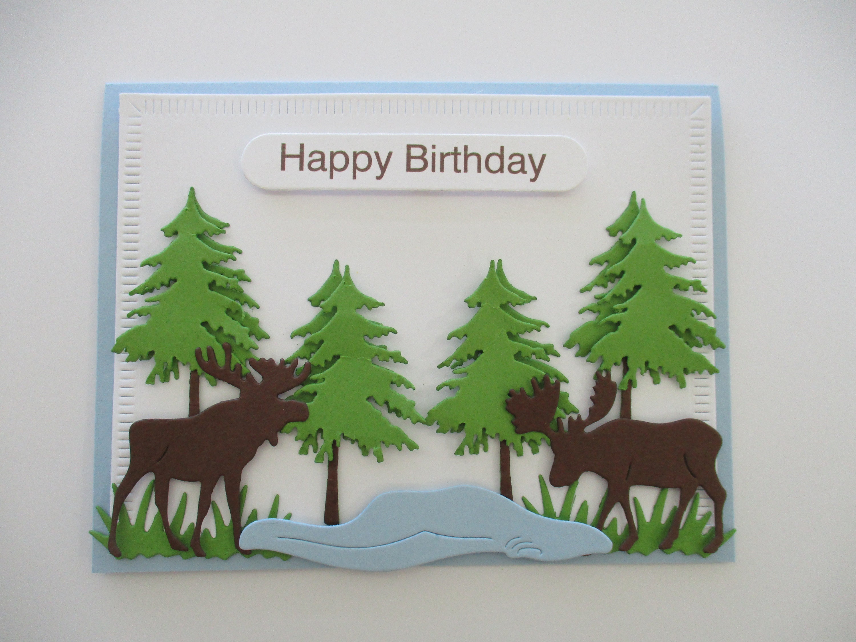 Birthday Moose Card, Moose Card, Happy Birthday Card, Gift for Him ...