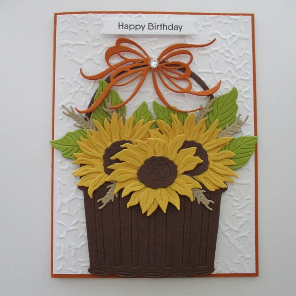 Sunflower Birthday Card Printable - Etsy