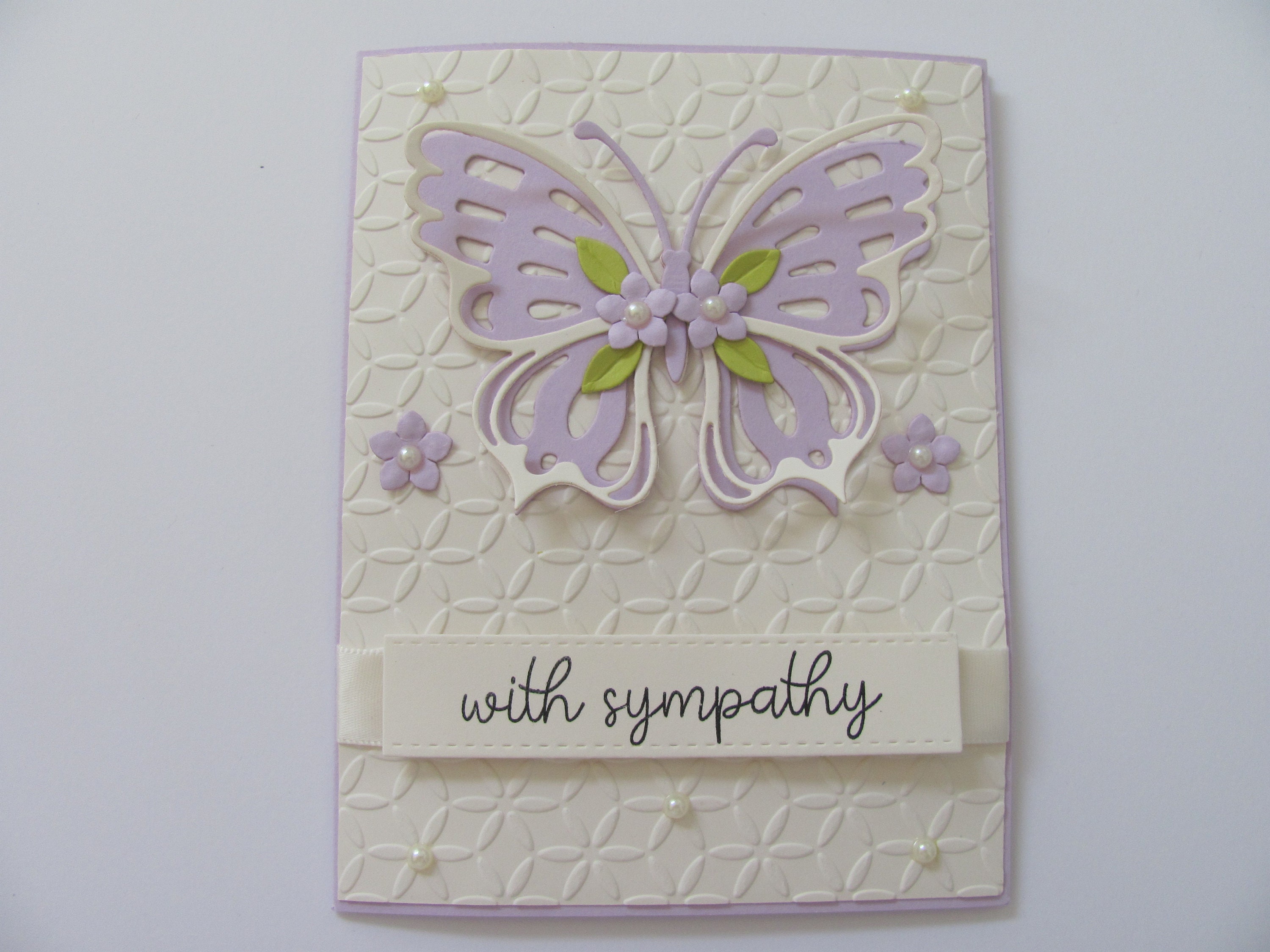 With Sympathy Card Condolence Card Butterfly Sympathy Card | Etsy