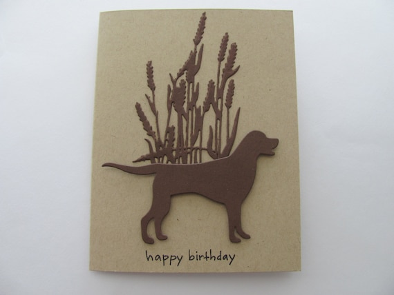 Happy Birthday Lab Card Chocolate Lab Cards Birthday Cards - Etsy