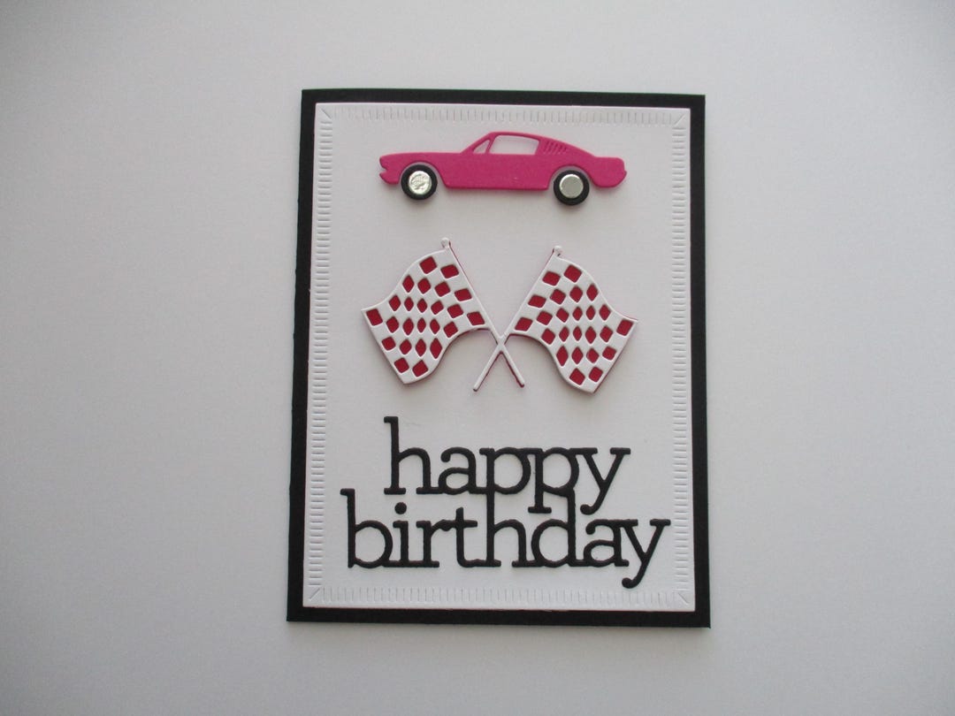 Handmade Mustang Birthday Card, Birthday Mustang Card, Happy Birthday ...