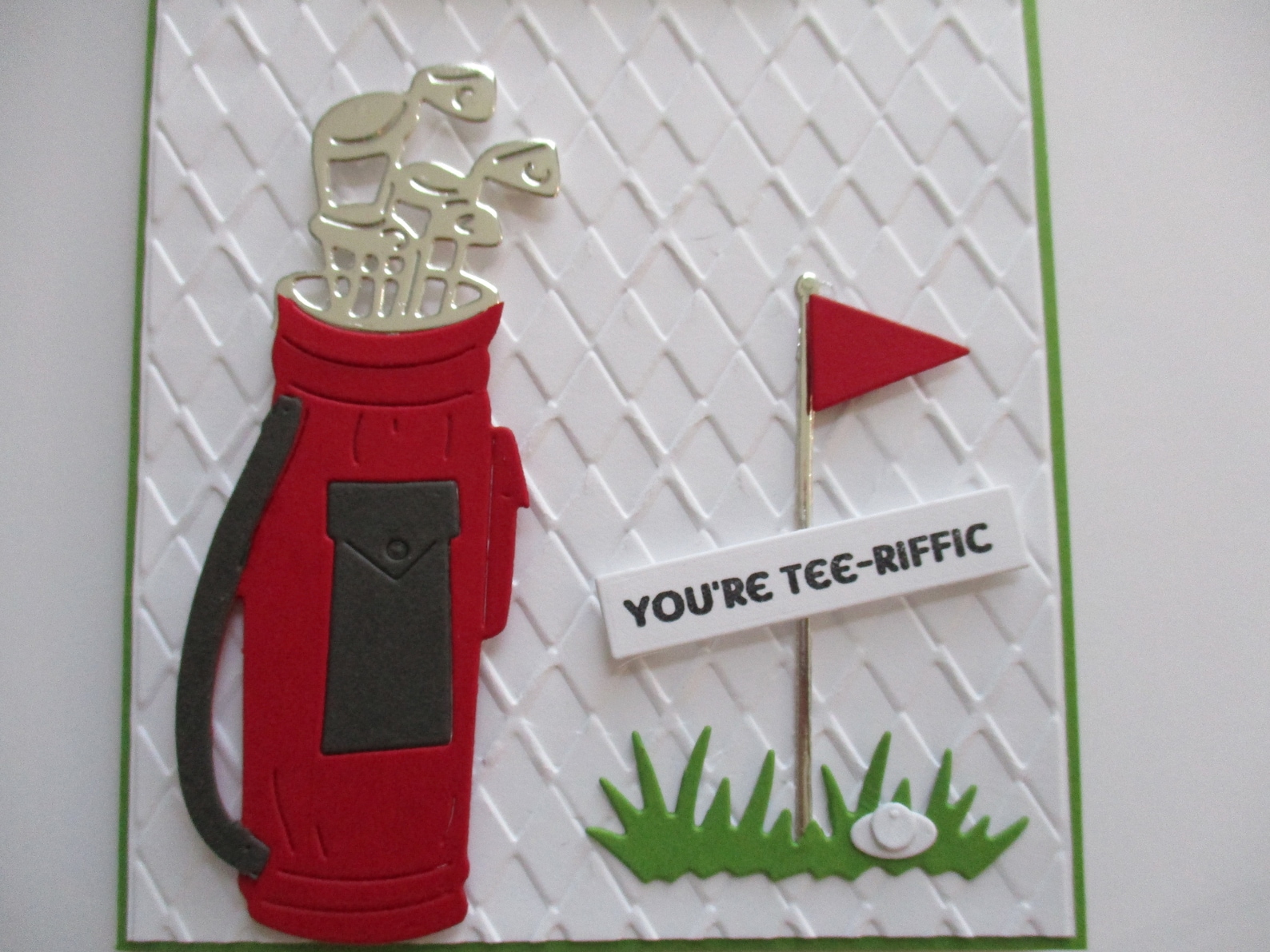 Birthday Golf Bag Card Handmade Cards Golf Card You're | Etsy