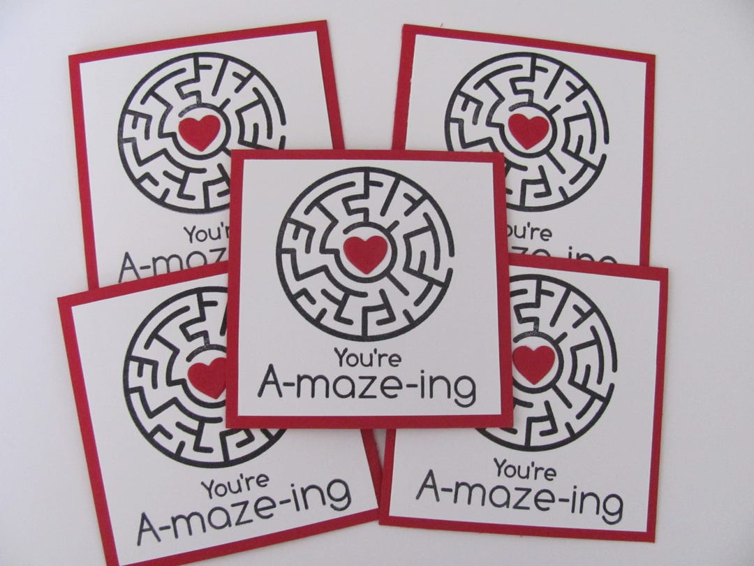 Mini Valentine's Day Cards, Valentine's Day Puzzle Cards, Valentine's ...