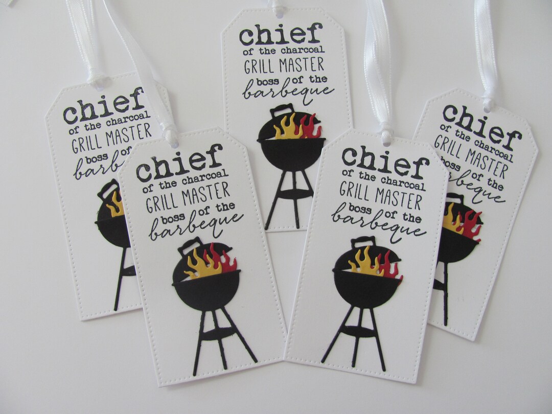 Father's Day Tags Father's Day Barbeque Grill Tags - Etsy