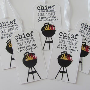 Father's Day Tags Father's Day Barbeque Grill Tags - Etsy