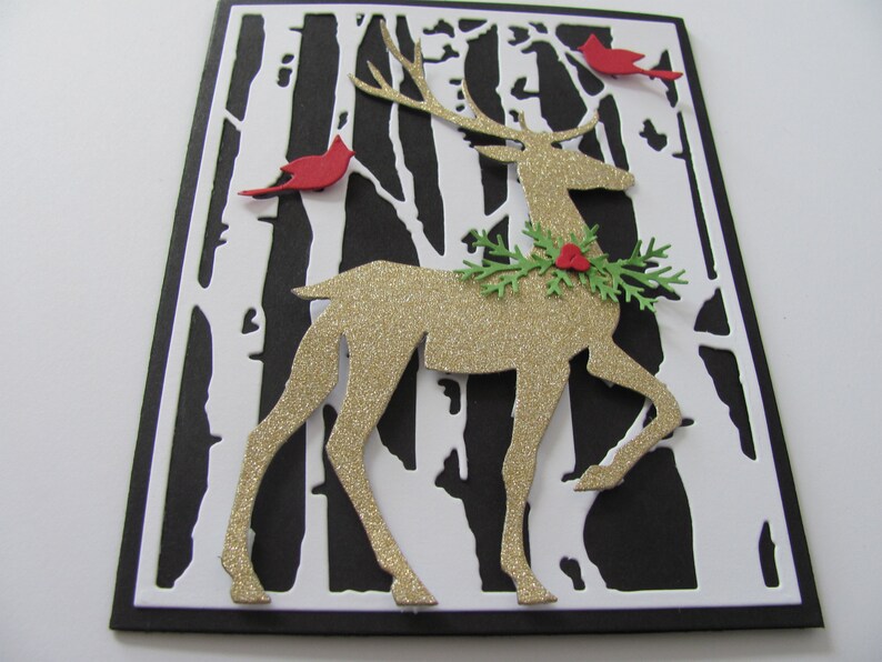 Christmas Cards, Deer Cards, Holiday Cards, Handmade Christmas Cards ...