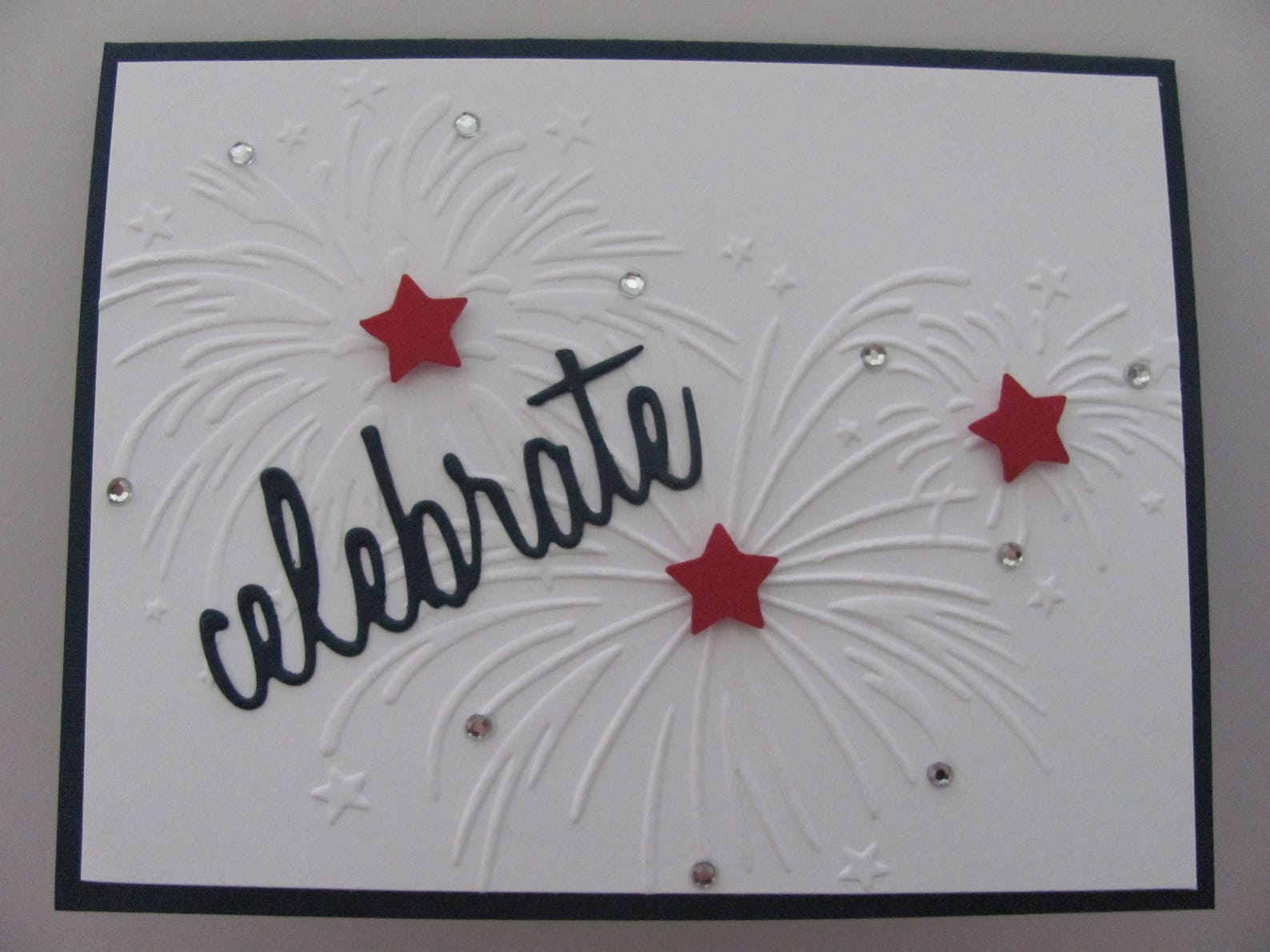 4th of July Card, Patriotic Cards, Independence Day Card, Fireworks ...