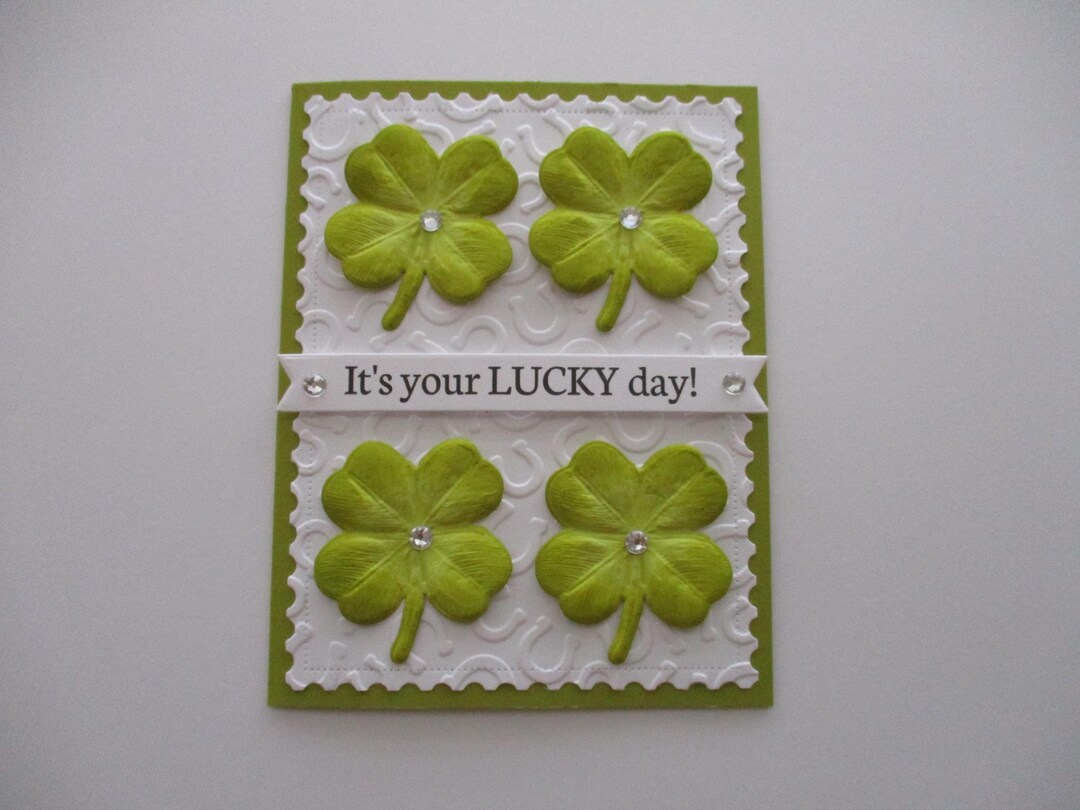 Handmade St. Patricks Day Card, St. Patrick's Day Cards, Shamrocks Card ...