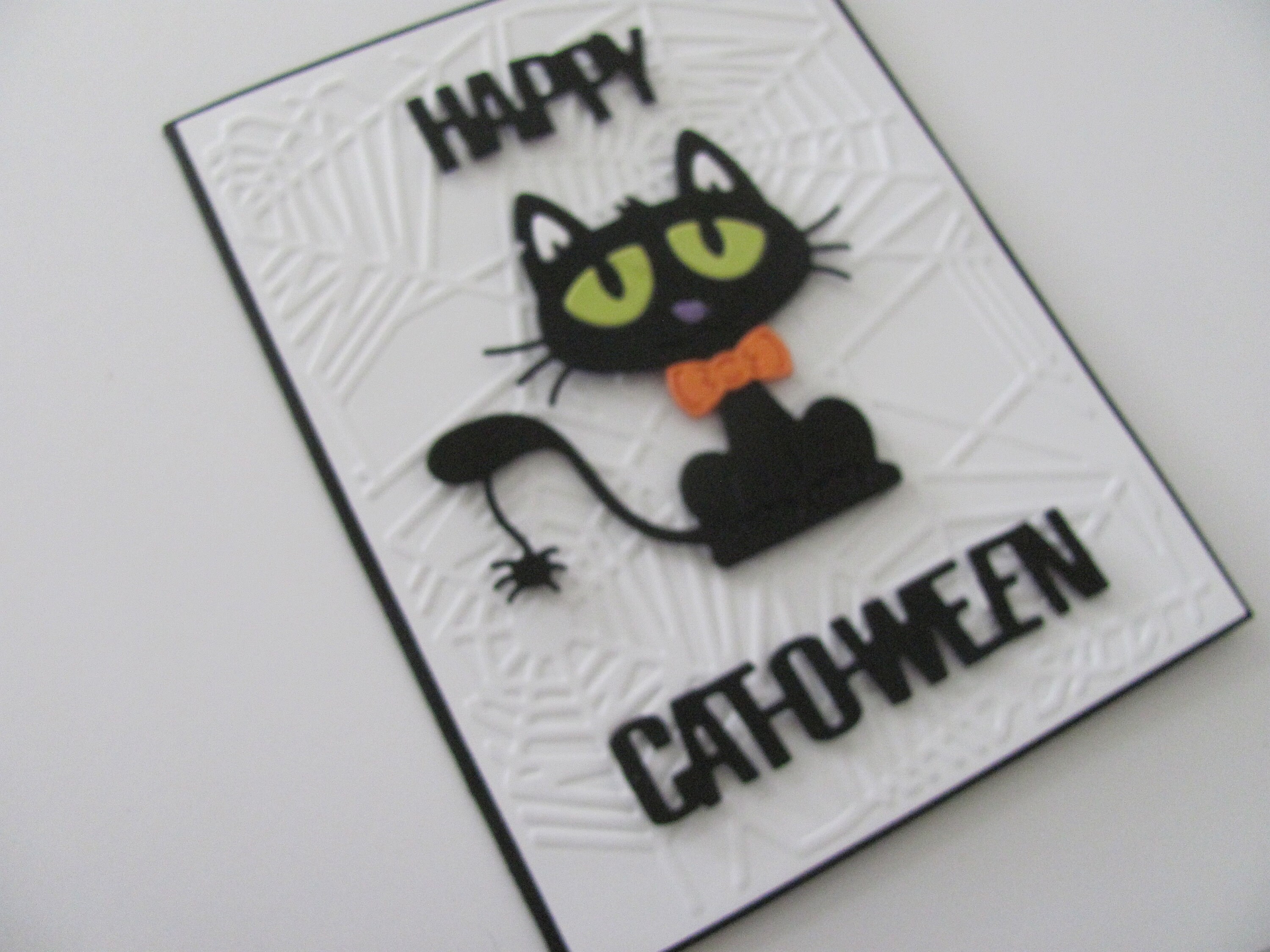 Halloween Greeting Card Black Cat Halloween Card Halloween | Etsy