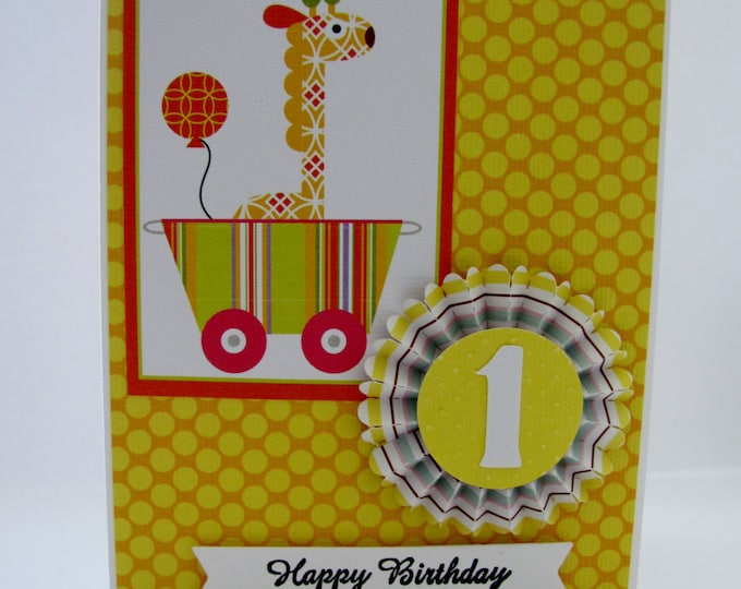 1st Birthday Card Handmade - Etsy