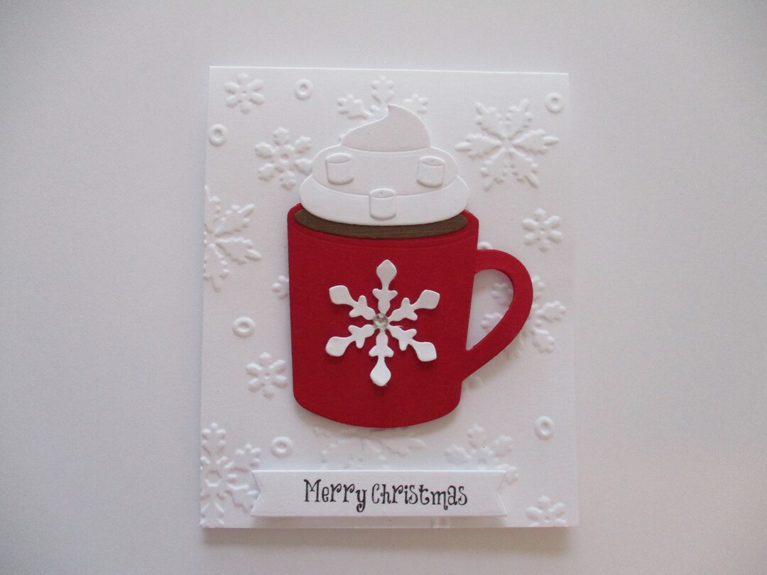 Christmas Hot Chocolate Gift Card Holder, Gift Card Envelope, Gift ...
