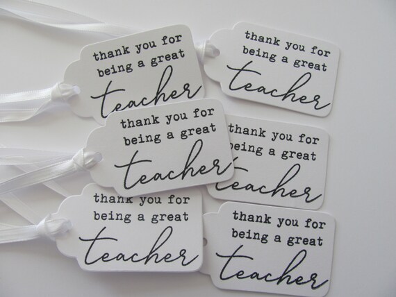 Teacher Gift Tags Teacher Appreciation Teacher Tags Teacher | Etsy