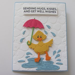 Get Well Duck Card, Get Well Soon Card, Duck Card, Sending Hugs Card ...