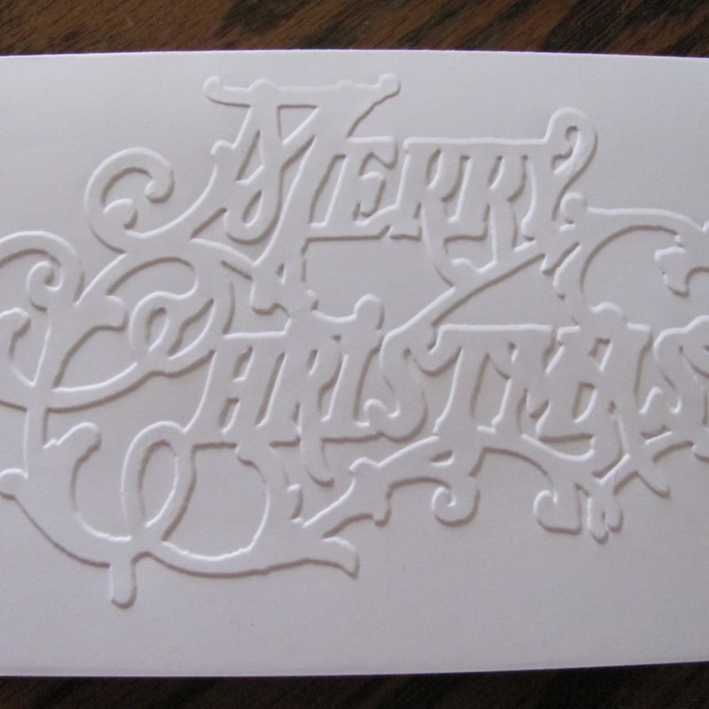 Embossed Cards - Etsy