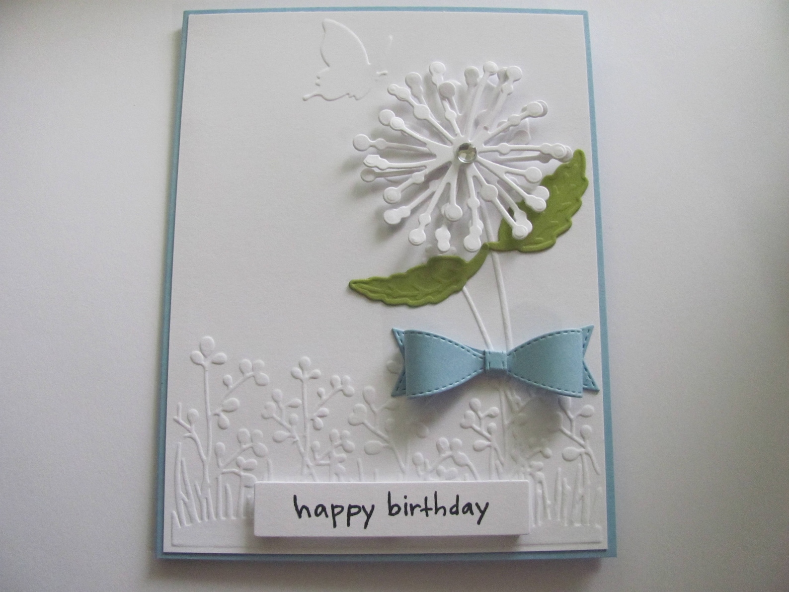 Happy Birthday Dandelion Card, Birthday Cards, Handmade Birthday Card ...