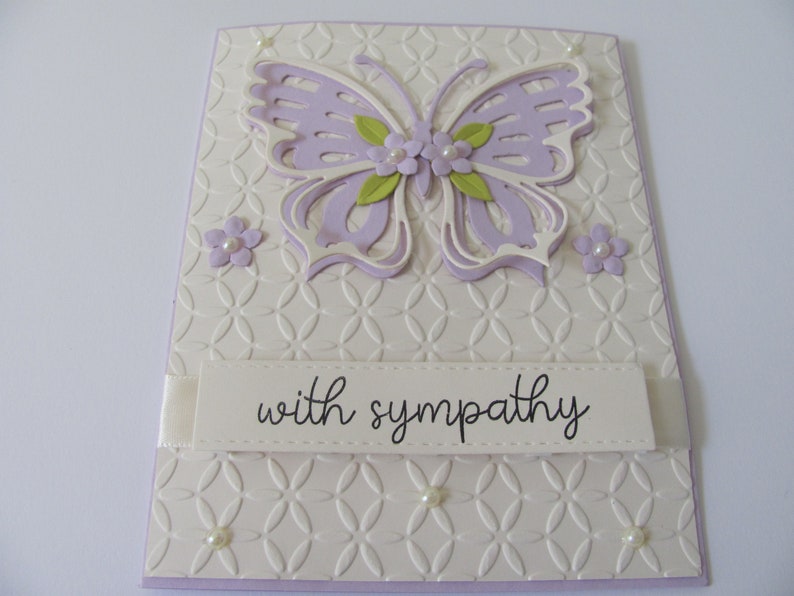 With Sympathy Card Condolence Card Butterfly Sympathy Card - Etsy