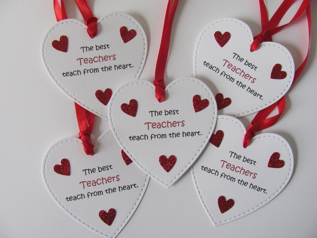 Teacher Valentines Day Tags, Valentines Day Gift for Teacher ...