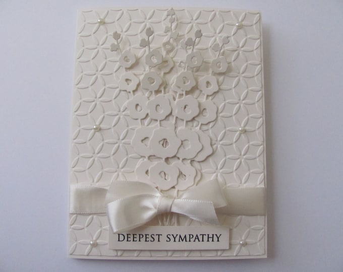 Sympathy Cards, Condolence Cards, Handmade Sympathy Card, Deepest ...