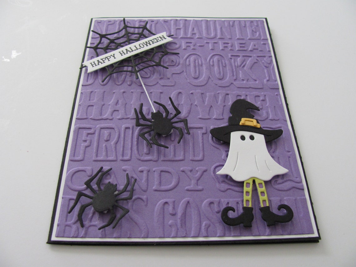 Handmade Halloween Card Halloween Ghost Card Halloween - Etsy