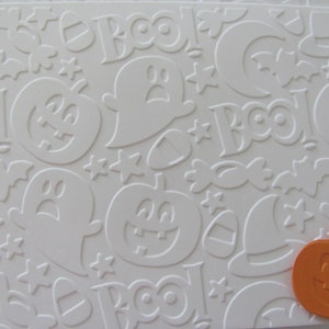 Halloween Cards, Set of 6 Halloween Cards, Ghost Cards, Embossed ...