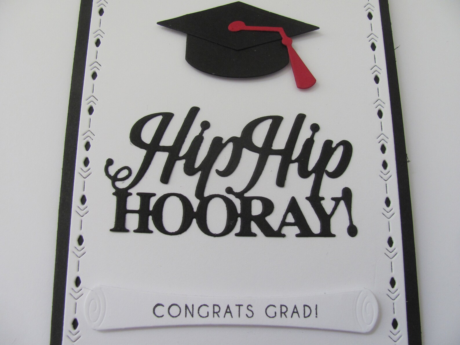 Hip Hip Hooray Graduation Card Handmade Graduation Card | Etsy