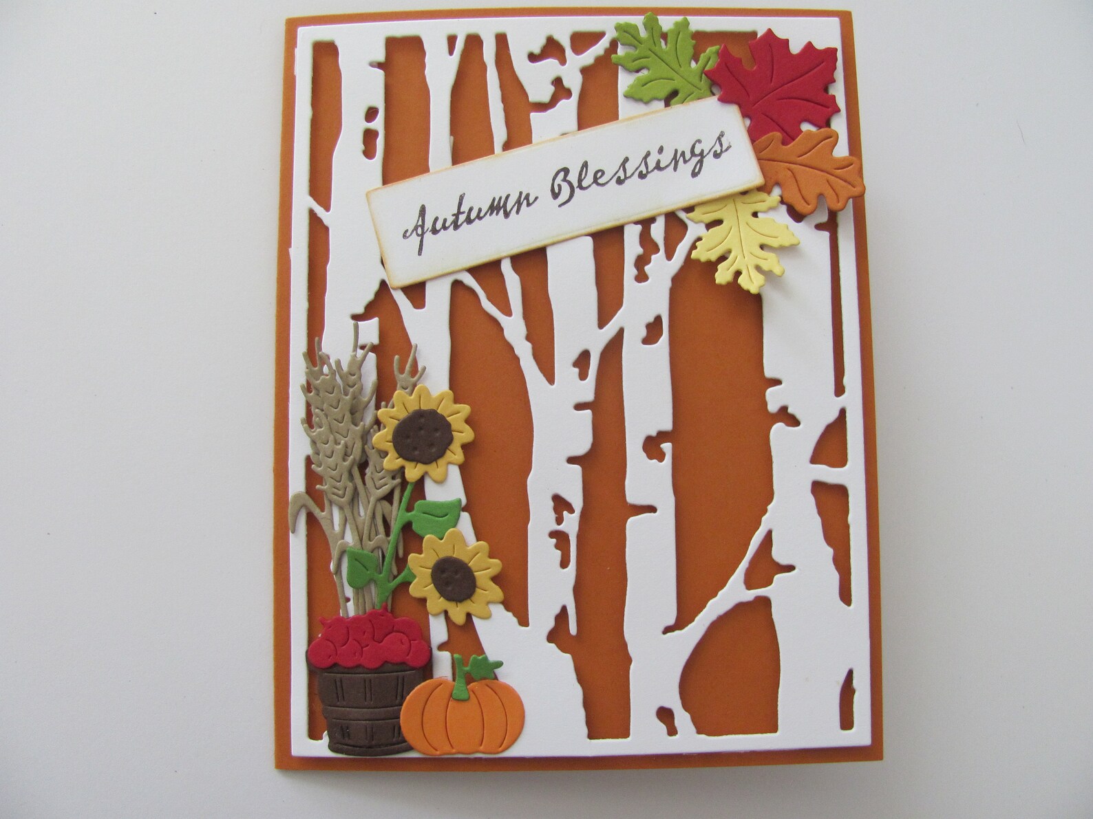 Fall Greeting Card Fall Cards Thanksgiving Card Handmade | Etsy