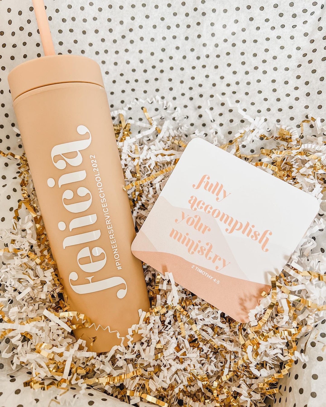 2025 Pioneer Service School Personalized Gift Set - PSS Blush Tumbler ...