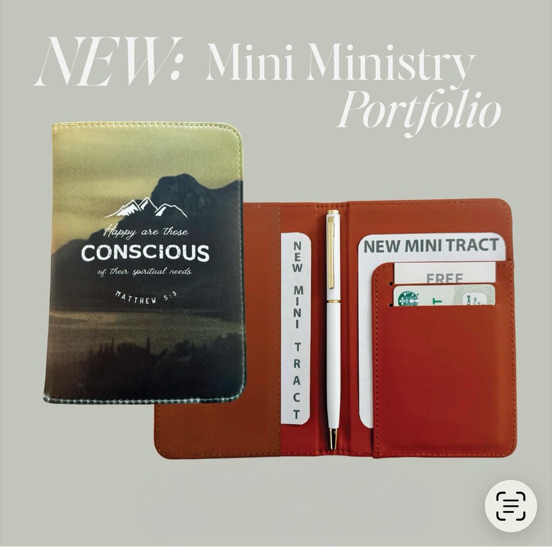 Mini Ministry Portfolio - JW Compact Organizer for Tracts, Invitations ...