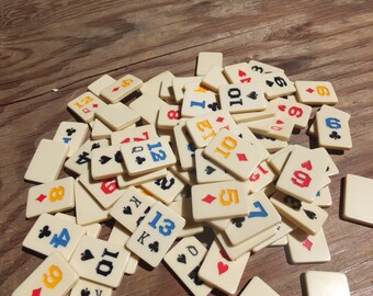 Playing card tiles | Etsy