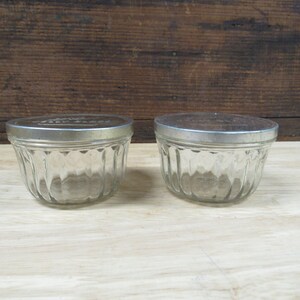 Kerr Jelly Glasses, 2 Kerr Jelly Glasses With Metal Kerr Lids - Etsy