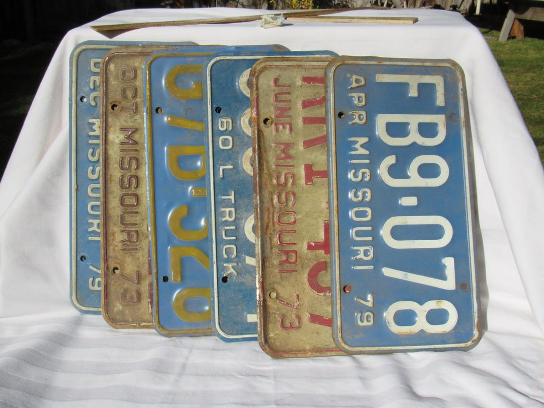Matching License Plates, Choose Your Pair of Rustic Matching License ...
