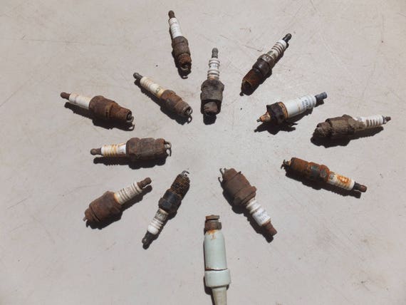 Rusty Spark Plugs 10 Rusty Salvaged Spark Plugs Car Part - Etsy