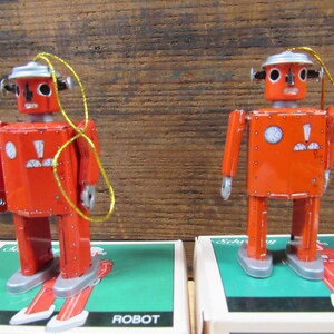 Schylling Tin Ornaments, Schylling Tin Christmas Ornaments, Robot ...