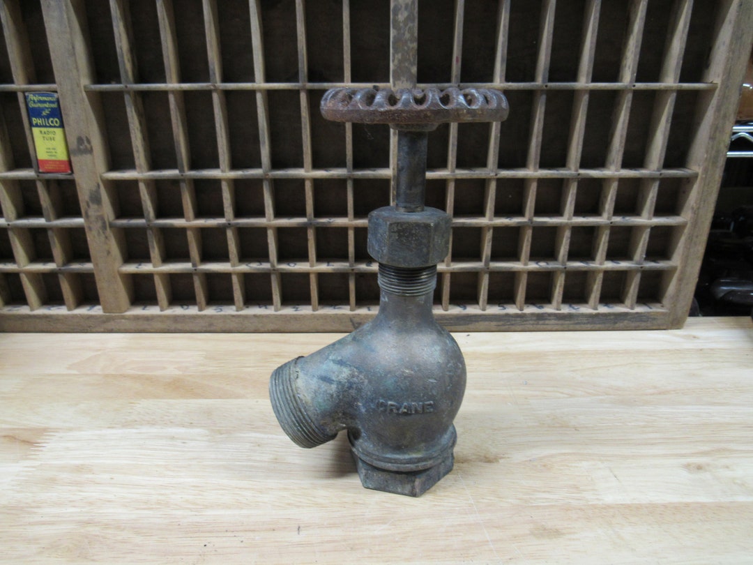 Brass Spigot, Brass Spigot With Round Handle, Very Old Brass Water ...