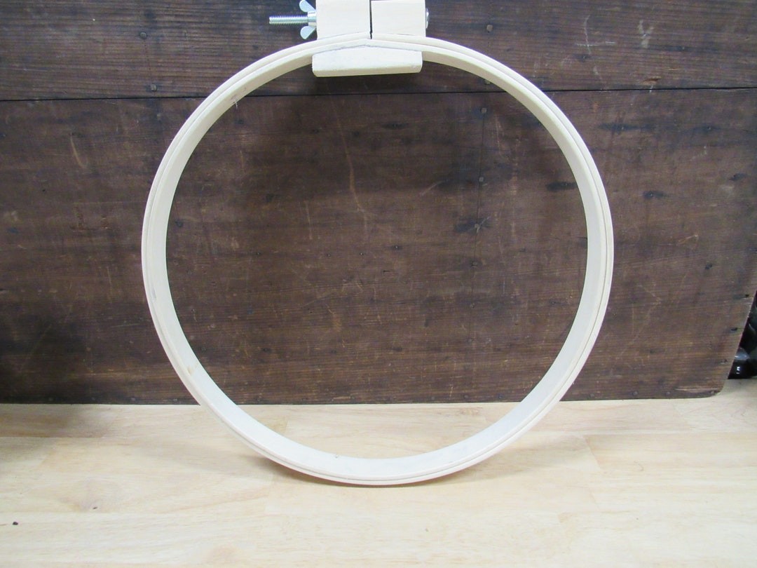 Round Embroidery Hoop, LARGE 14 1/2 Wooden Embroidery Hoop - Etsy